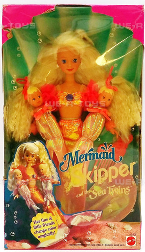 Mermaid Skipper and the Sea Twins Barbie Doll Set 1993 Mattel 10506 ...