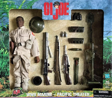 GI Joe WWII Marine Pacific Theater African American 12" Figure 2000 ...
