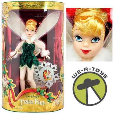 Peter Pan Holiday Sparkle Tinkerbell Special Edition Doll 1999 Mattel ...