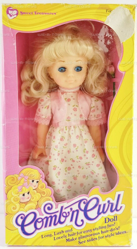 Vintage Comb 'n Curl Doll with Hair Accessories 1980 Kidco No. 611 NRFB ...