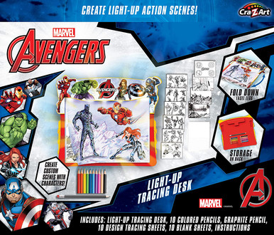 Marvel Avengers Light Up Tracing Pad by Cra-Z-Art - We-R-Toys