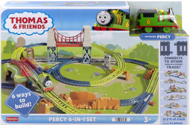 Thomas & Friends Percy 6-in-1 Set with Motorized Percy Engine Track ...