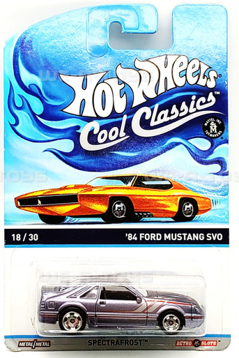 Hot Wheels Cool Classics '84 Ford Mustang SV0 Spectrafrost Yellow Card ...