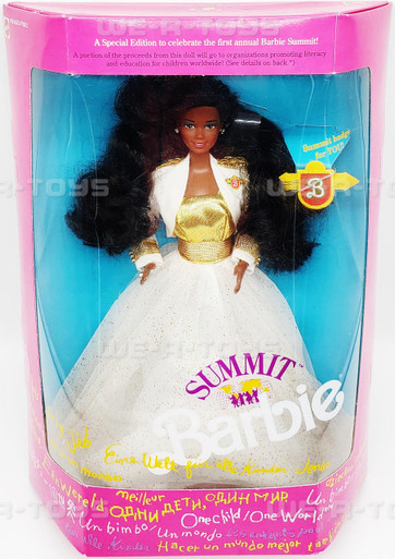 Barbie Summit Collection African American Doll Mattel 1990 #7028 NEW ...