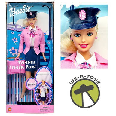 Travel Train Fun Barbie Doll 2001 Mattel 55807 - We-R-Toys
