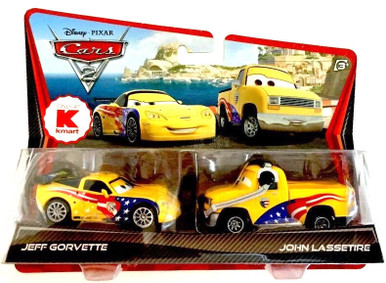 Disney Pixar CARS 2 Jeff Gorvette & John Lassetire Diecast Vehicles ...
