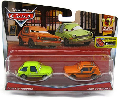 Disney Pixar CARS Ye Left Turn Inn Grem & Acer In Trouble Diecast ...