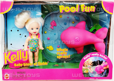 Barbie Pool Fun Kelly Baby Sister of Barbie Doll & Play Set Mattel 1996 ...