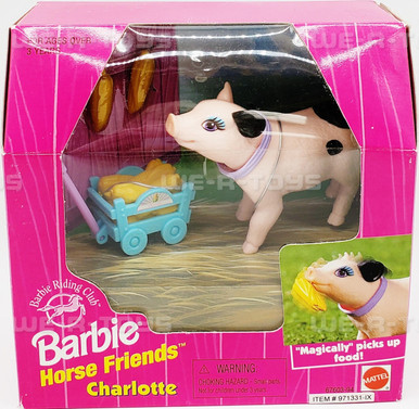 Barbie Horse Friends Charlotte the Pig Mattel 1997 #67603 NEW - We-R-Toys