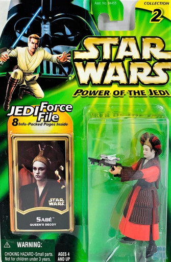 Star Wars Power of the Jedi Sabe Queen's Decoy Action Figure 2000 ...