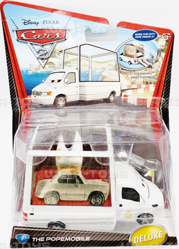 Disney Pixar Cars 2 The Popemobile Deluxe Vehicle 2010 #V2852 NEW - We ...