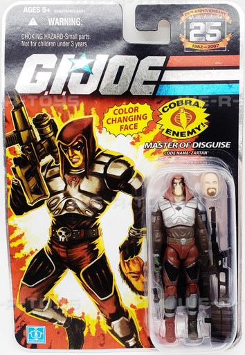 G.I. Joe: 25th Anniversary Cobra Enemy Master of Disguise Zartan Figure ...