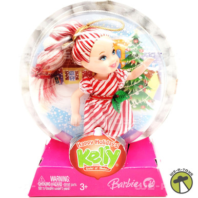Barbie Happy Holidays Kelly Doll Candy Cane Hair Mattel 2007 #K9186 NEW ...