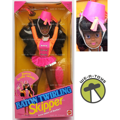 Barbie Baton Twirling Skipper Doll African American 1992 Mattel #7498 ...