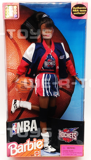 Barbie NBA Houston Rockets Dolls African American 1998 Mattel No. 20701 ...