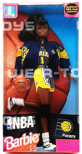 Barbie NBA Indiana Pacers Doll African American 1998 Mattel No. 20713 ...