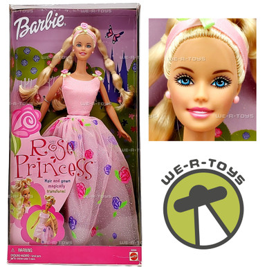 Rose Princess Barbie Doll 28990 Mattel 2000 - We-R-Toys