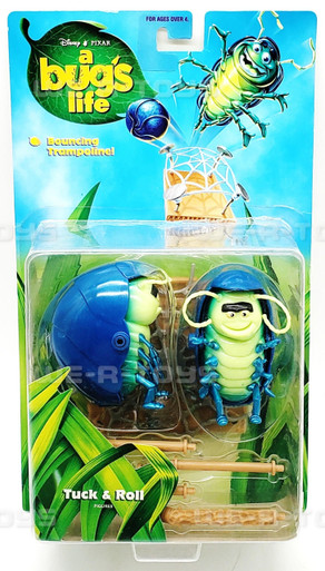 Disney Pixar A Bug's Life Tuck & Roll Action Figures Mattel 1998 No ...