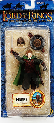 Lord of the Rings Return of the King Merry with Rohan Armor Figure Toy ...