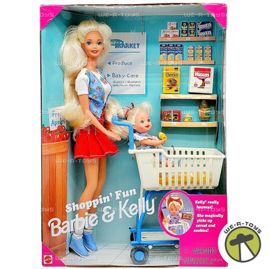 Shoppin' Fun Barbie & Kelly Dolls Playset 1995 Mattel 15756 - We-R-Toys