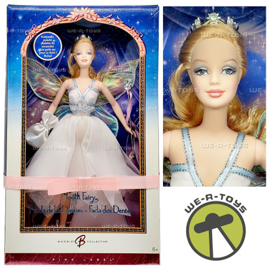 Tooth Fairy Pink Label Barbie Doll 2006 Mattel K7942 - We-R-Toys