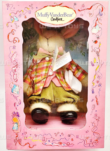 Muffy VanderBear Couture Hoppy White Rabbit 8" Bear 2002 NEW - We-R-Toys