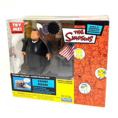 The Simpsons World of Springfield Environment Court Room with Judge ...