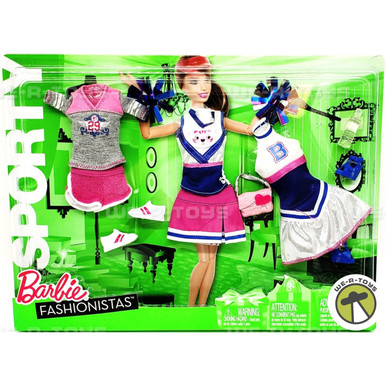 Barbie Fashionistas Sporty 3 Outfit Fashion Set 2010 Mattel #R6814 NEW ...