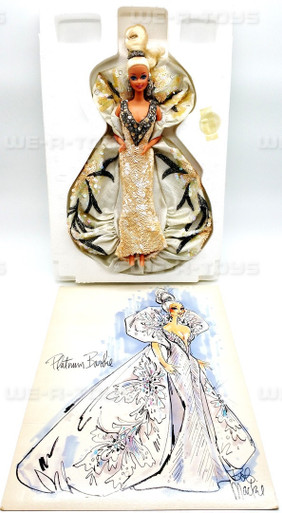 Platinum Barbie By Bob Mackie Timeless Treasures 1991 Mattel 2703