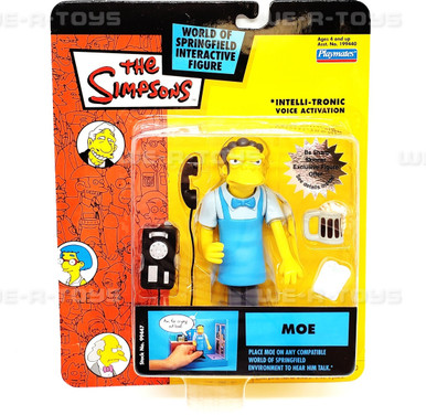 The Simpsons World of Springfield Interactive Figure Moe Playmates ...