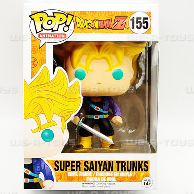 Dragon Ball Z Super Saiyan Trunks Vinyl Figure Funko Pop! Animation ...
