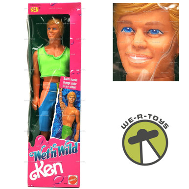 Barbie Wet 'N Wild Ken Doll 1989 Mattel #4104 - We-R-Toys