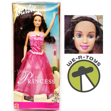 Barbie Pretty Princess Doll Brunette Mattel 2001 No. 52773 NRFB - We-R-Toys