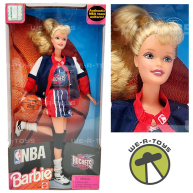 Barbie NBA Houston Rockets Doll With Authentic Uniform 1998 Mattel NRFB