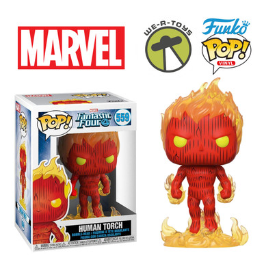 Funko Pop! Marvel 559 Fantastic Four Human Torch Vinyl Bobble-Head ...