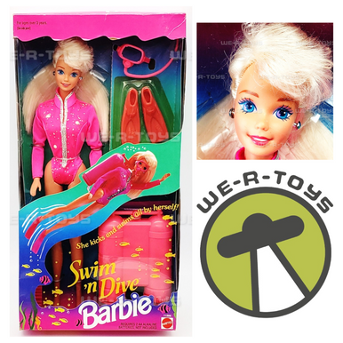 Swim 'n Dive Barbie Doll 1993 Mattel 11505 - We-R-Toys