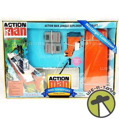 Action Man Jungle Explorer Rivercraft Accessories Set Hasbro 2007 NEW ...