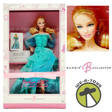 Barbie Collector Pink Label Barbie 2007 Doll Blue Gown Mattel K8667 ...
