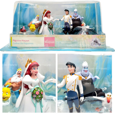 Disney The Little Mermaid Figurine Playset of 7 Figures Disney Store ...