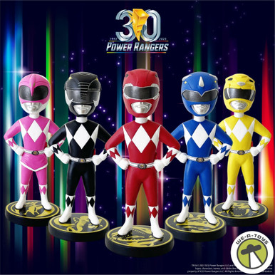 Power Rangers Five-Piece (Exclusive) Bobblehead Set - We-R-Toys