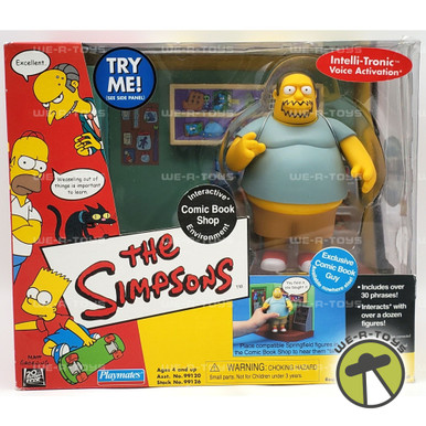 The Simpson's The Comic Book Shop Interactive Environment 1990 Mattel ...