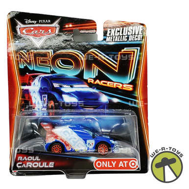 Disney Pixar Cars Neon Racers Raoul CaRoule Diecast 2013 Mattel CBG15 ...