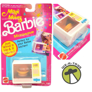 Barbie Magic Moves Microwave Doll House Accessory 1991 Mattel #7561 ...