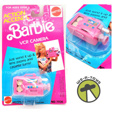 Barbie Action Accents VCR Camera Doll Accessory 1989 Mattel #7936 NRFP ...