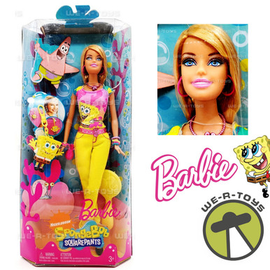 Barbie Loves SpongeBob Doll with Keychain 2008 Mattel P3545 - We-R-Toys