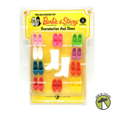Barbie & Stacey Reproduction Mod Shoes Pack of 11 2005 Mattel #J0961 ...