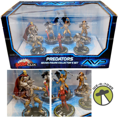 AVP Alien Vs. Predator HorrorCLIX 7 Figure Collector's Set Game WizKids ...
