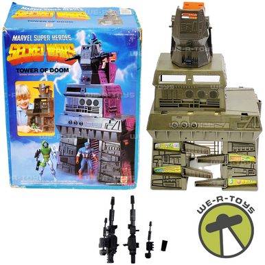 Marvel Super Heroes Secret Wars Tower of Doom Playset 1984 Mattel No ...