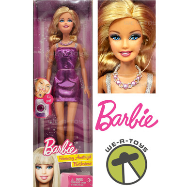 Barbie February Amethyst Birthstone Collection Doll 2010 Mattel #V9524 ...