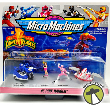Micro Machines Mighty Morphin Power Rangers Pink Kimberly #5 Set Galoob ...